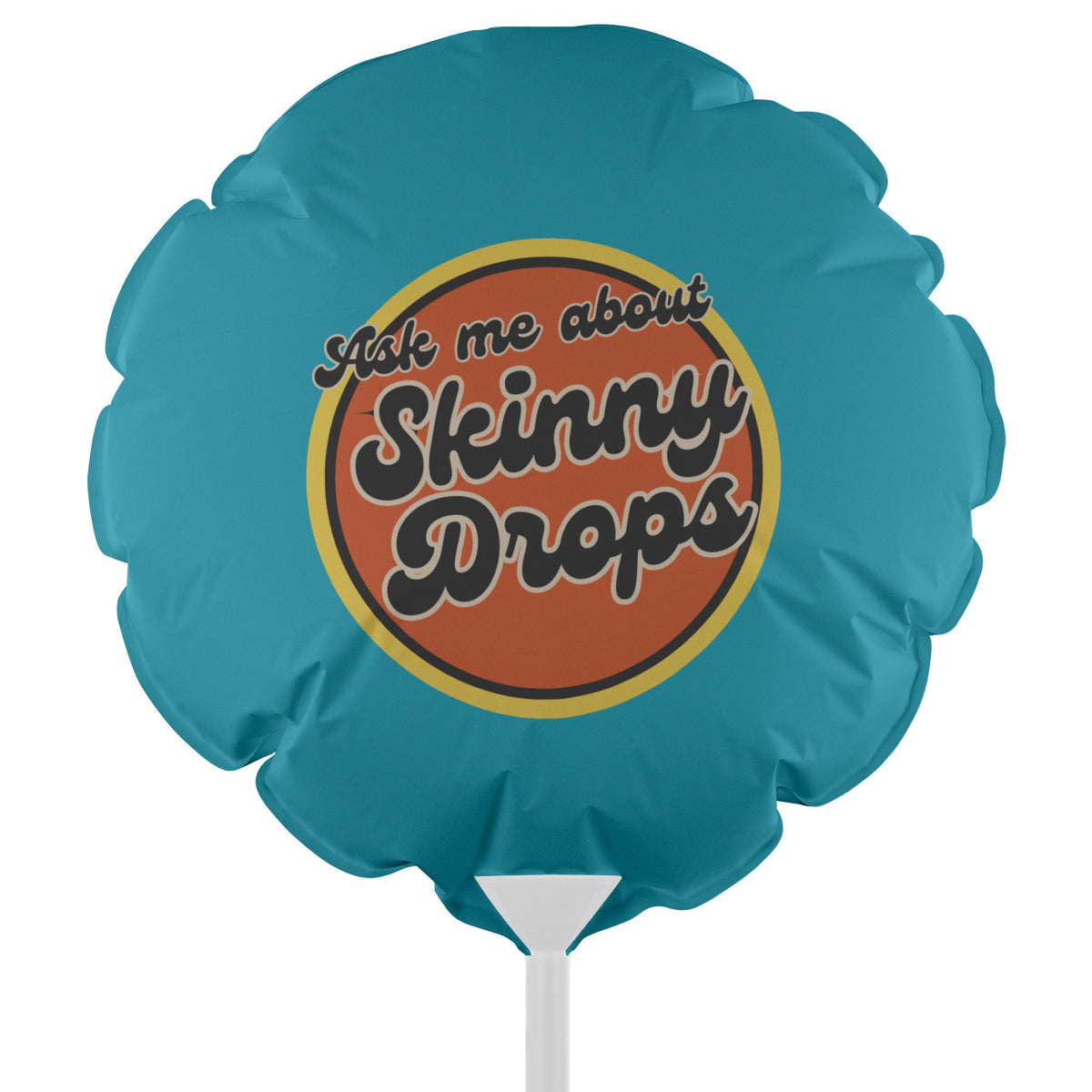 Partner.Co | Ask Me About Skinny Drops Retro Circle Blue| Event Balloo ...
